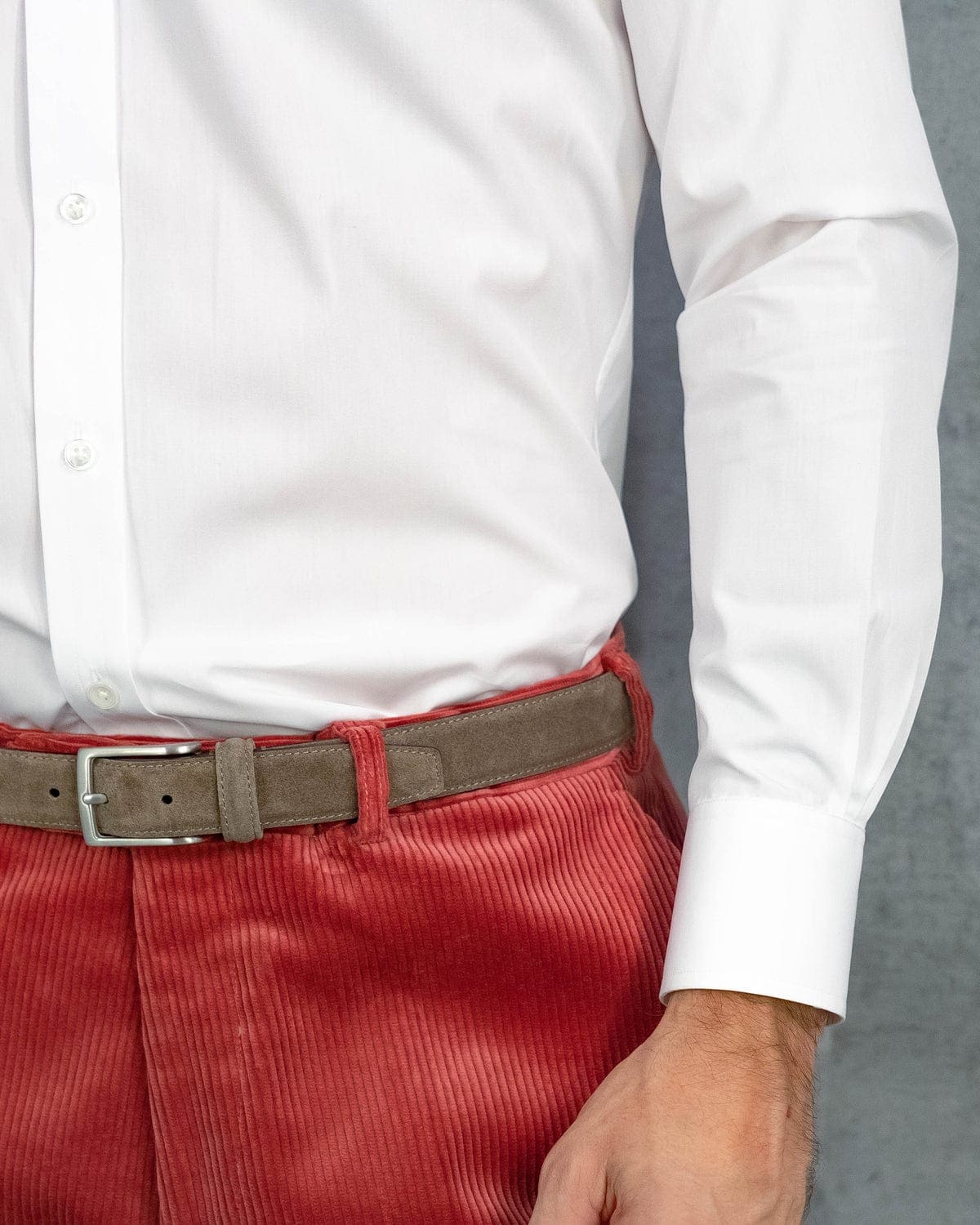 Contemporary fit, Concealed button down, two button cuff – Hilditch & Key